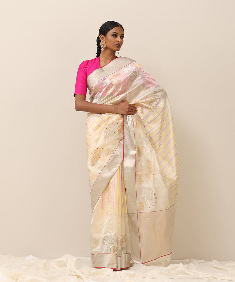 Ethereal Elegance: Lightweight and Luminous Chanderi Sarees – WeaverStory