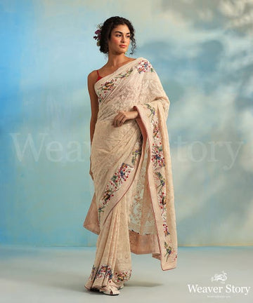 Enchanted Garden - Parsi Gara Sarees & Accessories – WeaverStory
